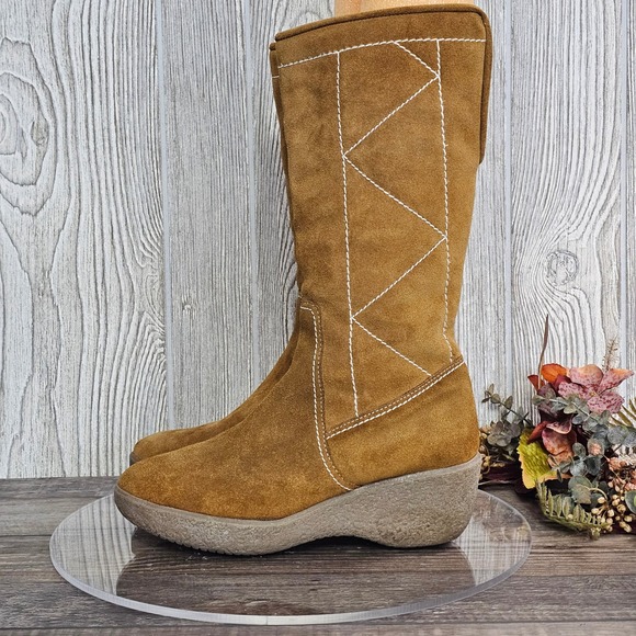 Casual Corner | Shoes | Vintage Casual Corner Shearling Suede Boots ...